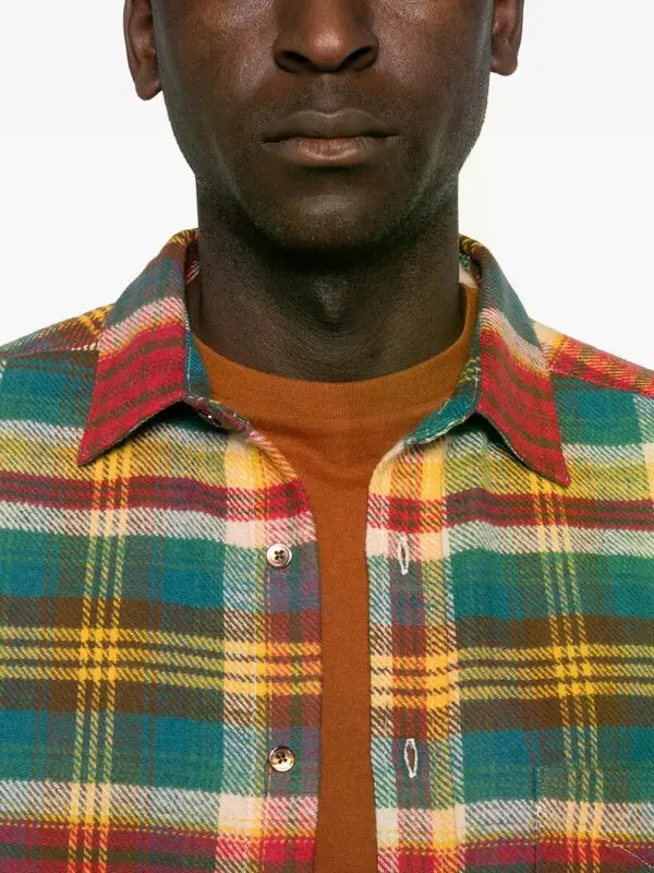 Portuguese Flannel Check-pattern Flannel Shirt
