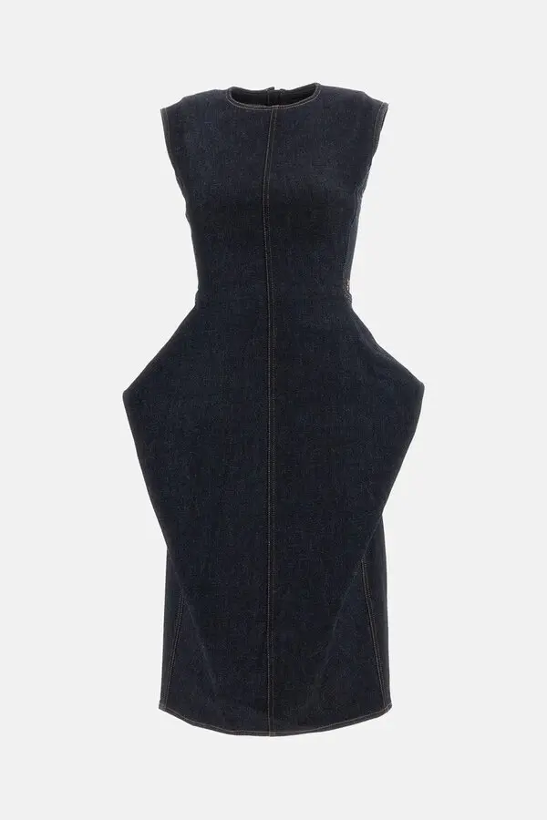 Jacquemus La Robe Cubisto De-nimes Dress - Multicolor