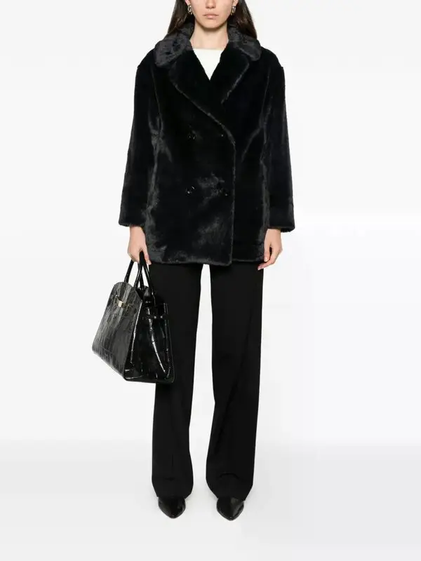 Herno Double-breasted Faux-fur Coat