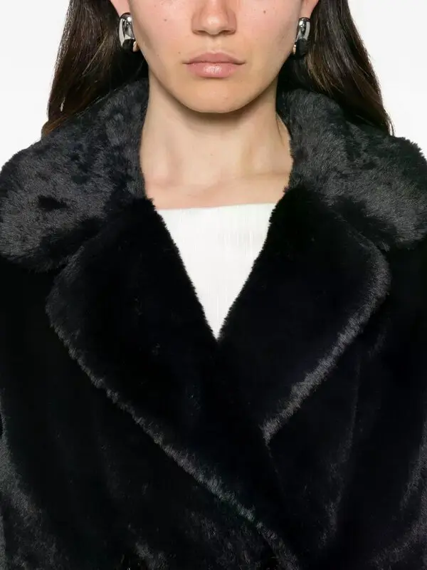 Herno Double-breasted Faux-fur Coat