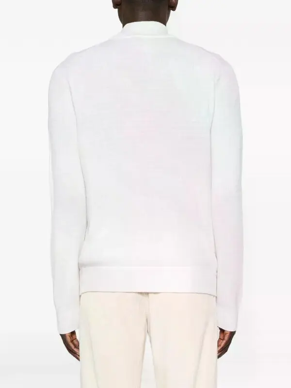 Canali Half-zip Waffle-knit Sweater