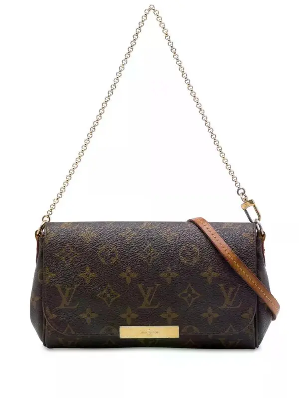 LOUIS VUITTON 2015 Monogram Favorite Pm Satchel - Brown