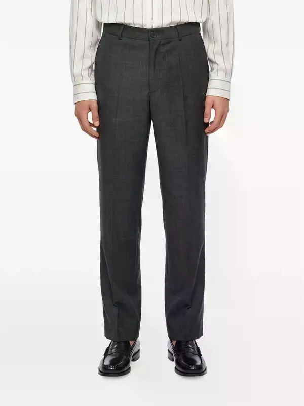 ANOTHER ASPECT Pleated Straight-leg Trousers