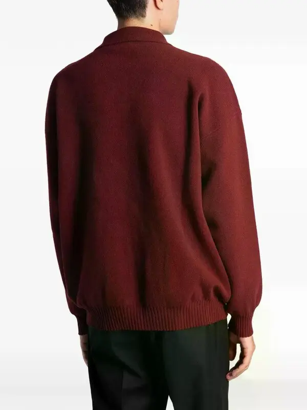 ROBERTO COLLINA Quarter-zip Chest-pocket Polo Shirt - Red