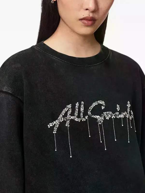 ALLSAINTS Chains Pippa Logo-embellished Sweatshirt