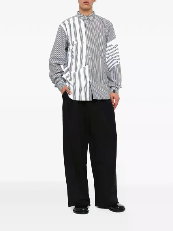Noir Kei Ninomiya Pleated Pile-knit Trousers