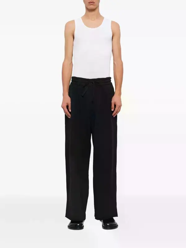 Noir Kei Ninomiya Pleated Pile-knit Trousers