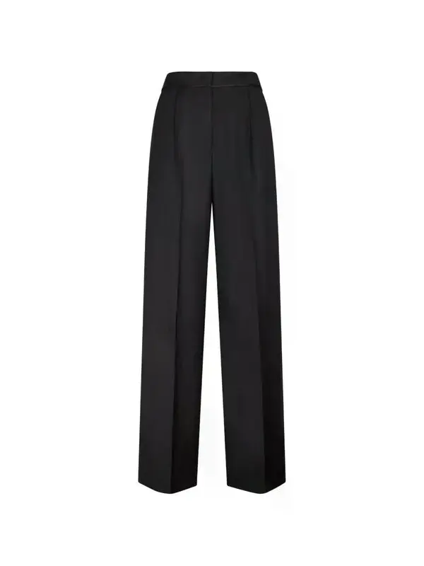 FORTE_FORTE Pleated High-waisted Trousers - Black