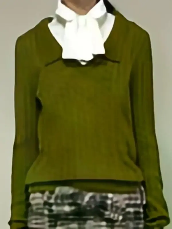 SHUSHU/TONG Cable-knit V-neck Sweater