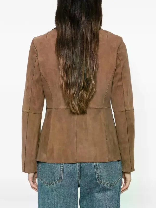 THE JACKIE LEATHERS Lucilla Notched-lapels Single-button Jacket