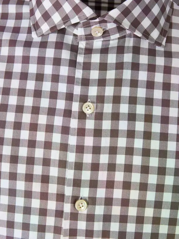 LUIGI BORRELLI Gingham-check Shirt