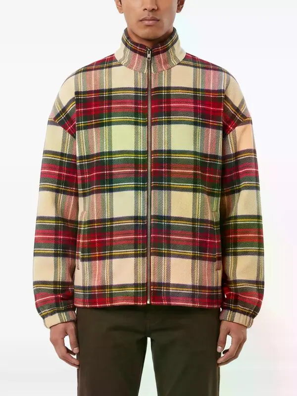 DARKPARK Aj Tartan-pattern Checked Zip-up Jacket - Neutrals