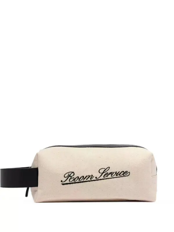 MSGM Embroidered Logo-patch Wash Bag