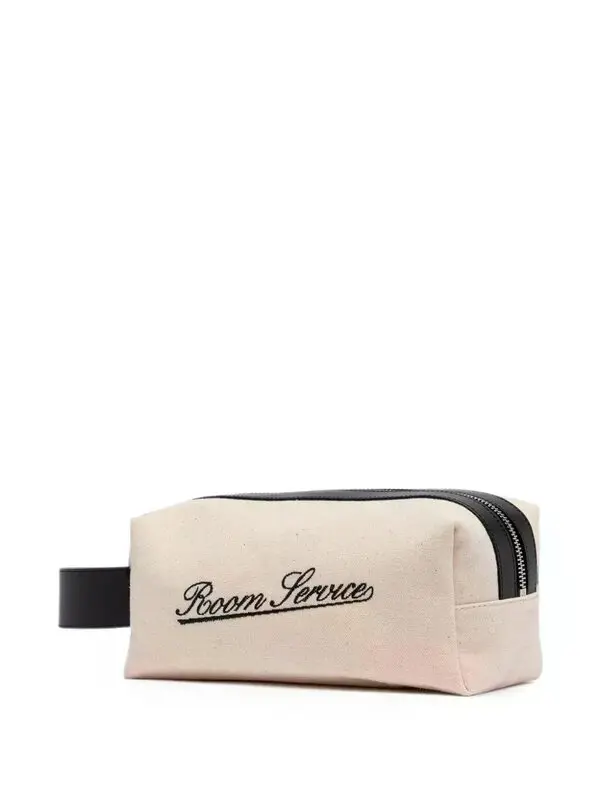 MSGM Embroidered Logo-patch Wash Bag