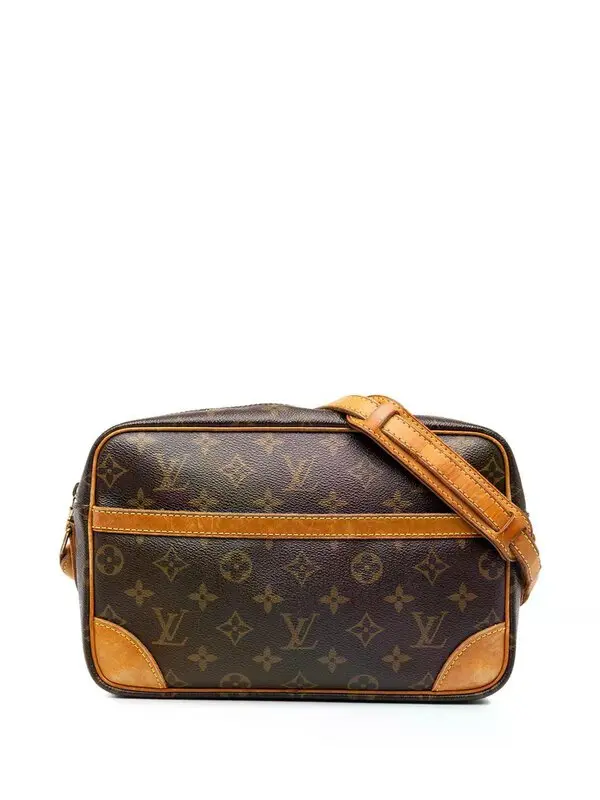LOUIS VUITTON 2004 Monogram Trocadero 27 Crossbody Bag - Brown