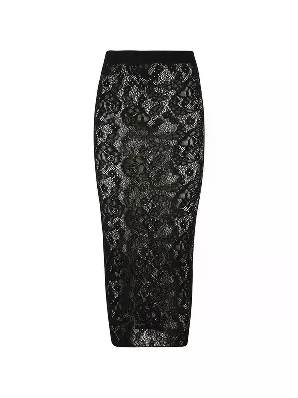 Wolford Floral-lace Pencil Midi Skirt - Black