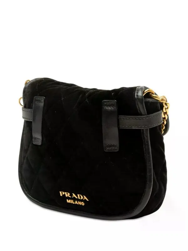 Prada 2010-2026 Impuntu Velluto Corsaire Crossbody Bag