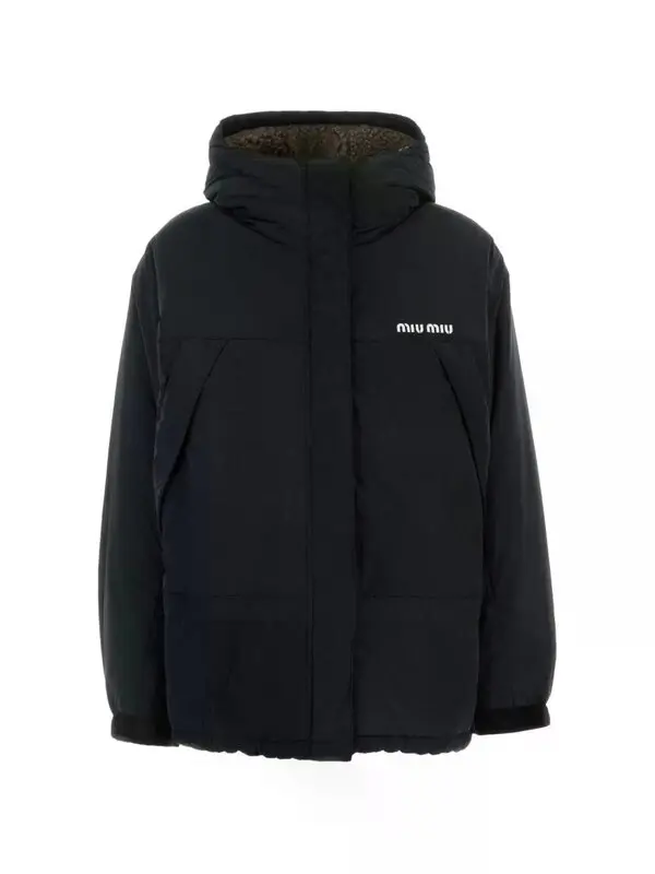 Miu Miu Pongé Down Jacket