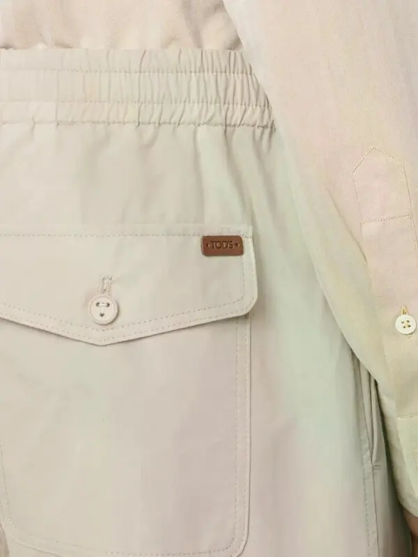 TOD'S Trousers In Technical Cotton With Drawstring