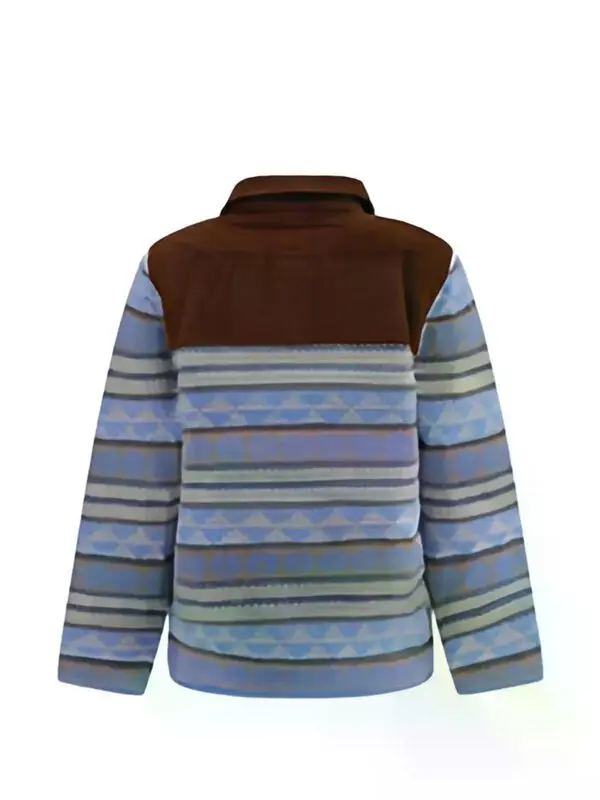 Guest In Residence Patterned Corduroy-panel Sshirt Jacket