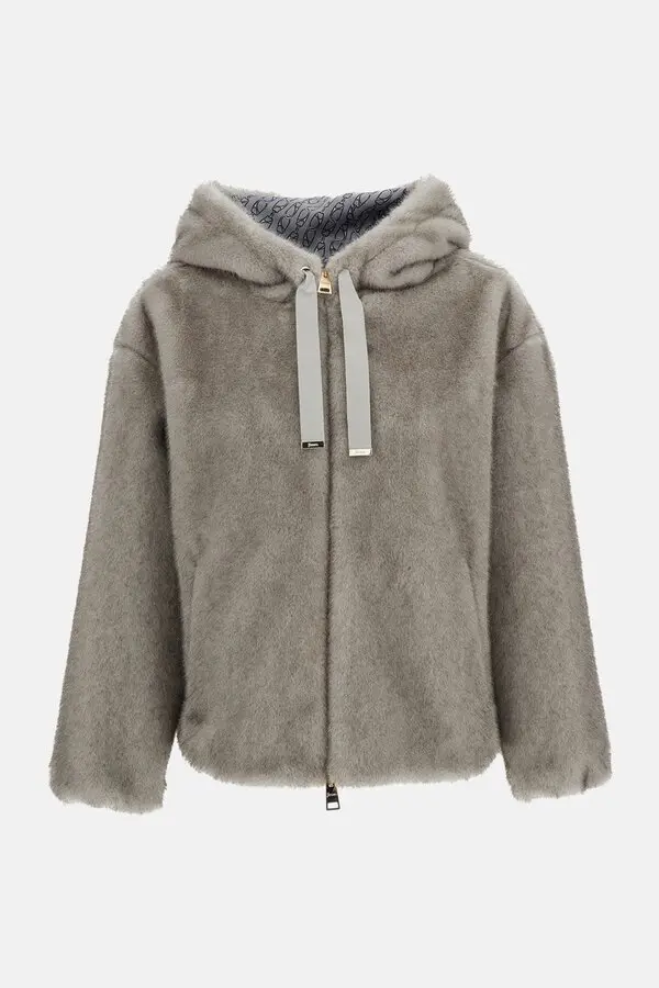 Herno Bomber Soft Faux Fur