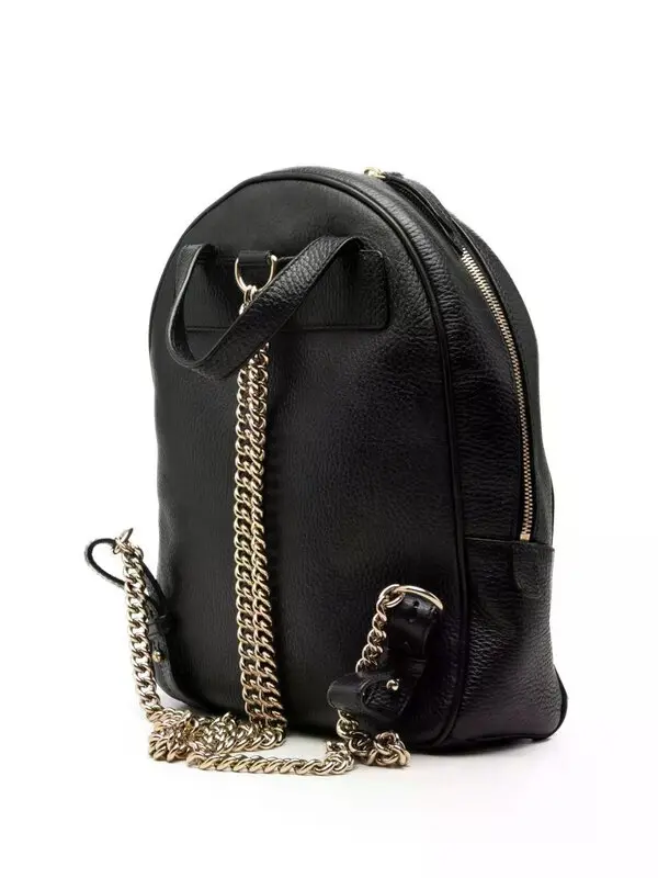 Gucci 2016-2026 Pebbled Calfskin Soho Chain Backpack
