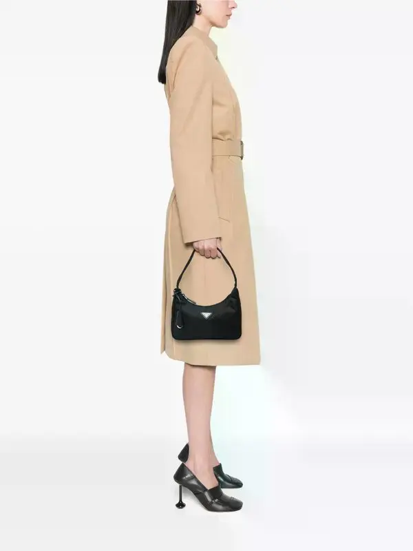Prada 2019-2026 Mini Tessuto Re Edition 2000 Shoulder Bag - Black