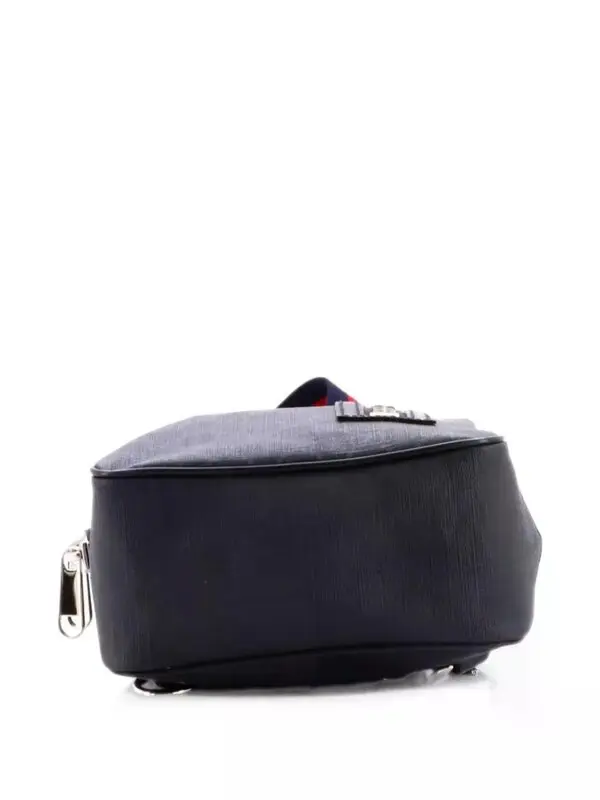 Gucci Soft Zip Sling Bag Gg Coated Canvas Small Crossbody Bag - Black