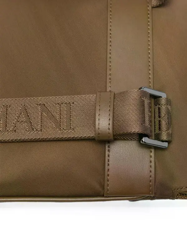 Emporio Armani Logo-plaque Messenger Bag - Brown