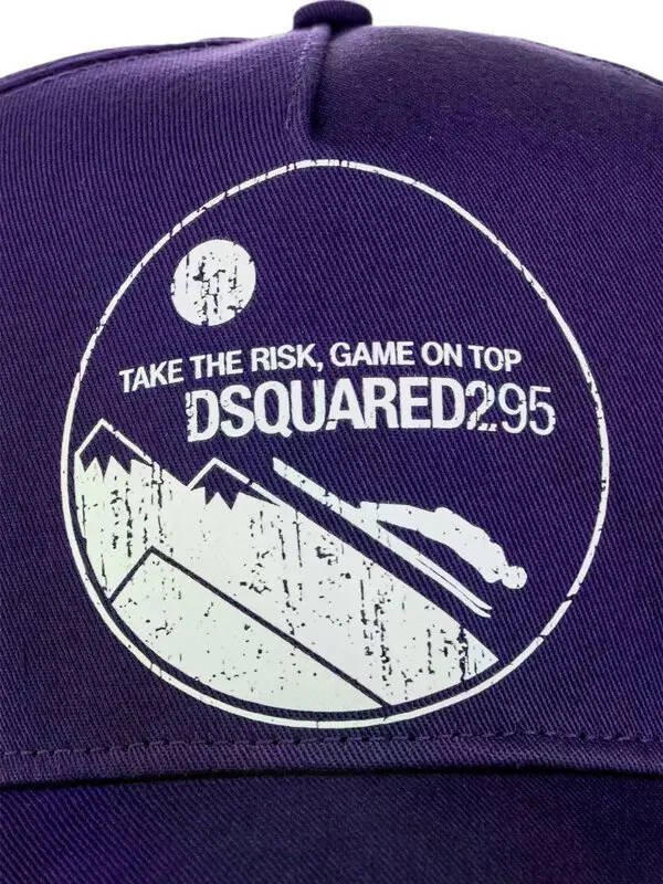 Dsquared2 Distressed Graphic-print Baseball Cap