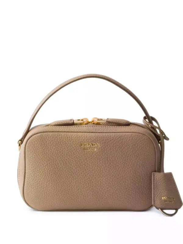 Prada Odette Leather Mini-bag - Neutrals