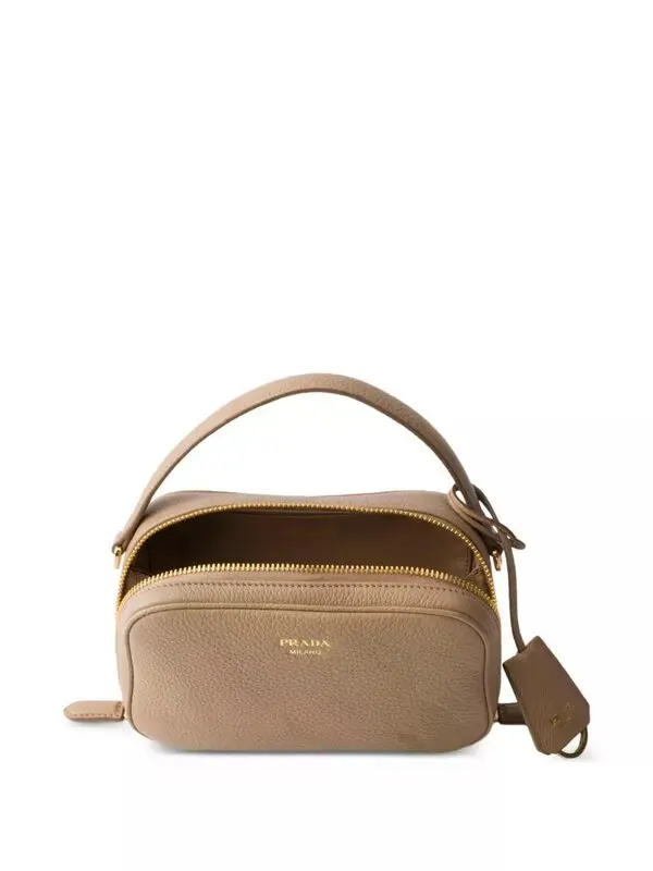 Prada Odette Leather Mini-bag - Neutrals