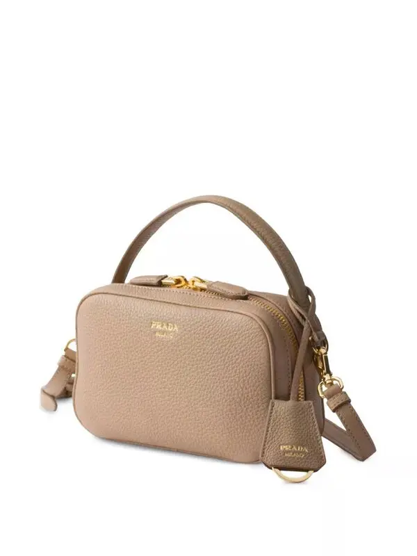 Prada Odette Leather Mini-bag - Neutrals