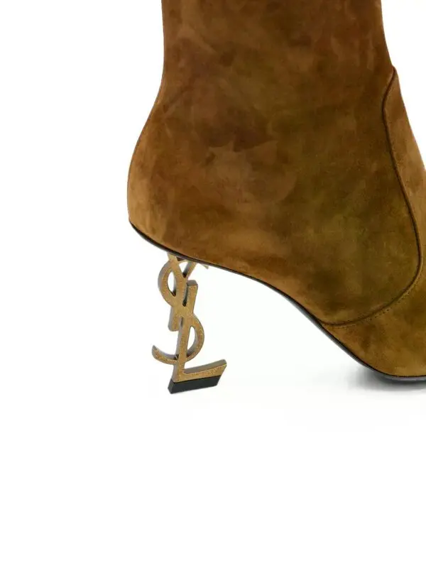 Saint Laurent Opyum Cassandre Ankle Boots