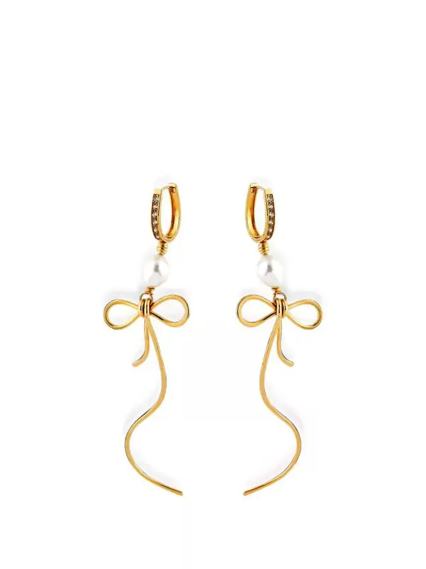 Marni Bow Pearl Earrings