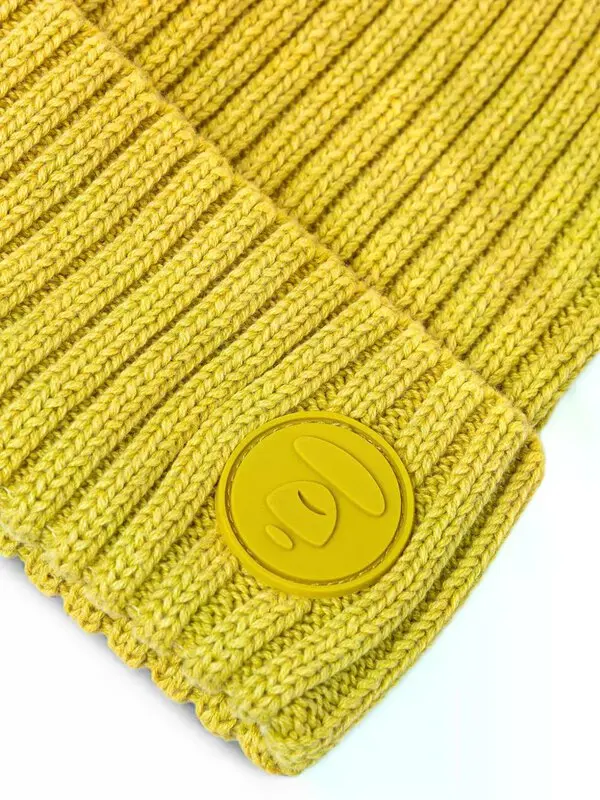 AAPE BY *A BATHING APE Ribbed-knit Logo-patch Beanie Hat