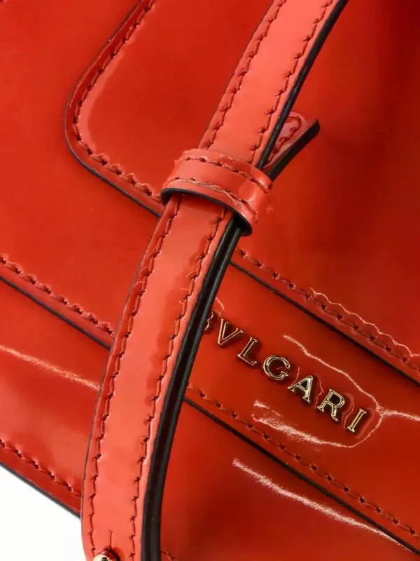 BVLGARI Serpenti Forever Leather Small Shoulder Bag - Metallic