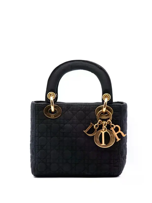 Dior 1997 Mini Nylon Microcannage Lady Satchel