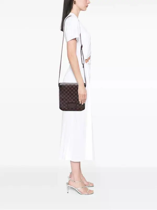 LOUIS VUITTON 2009 Damier Ebene Brooklyn Pm Crossbody Bag