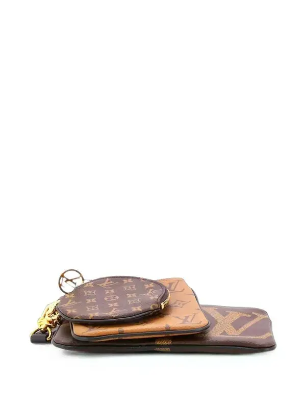 LOUIS VUITTON Trio Pouch Set Reverse Monogram Giant Clutch Bag