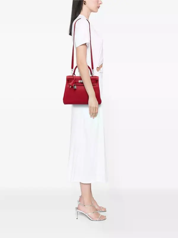 Hermès 2013 Togo Kelly Ii Retourne 28 Satchel - Red