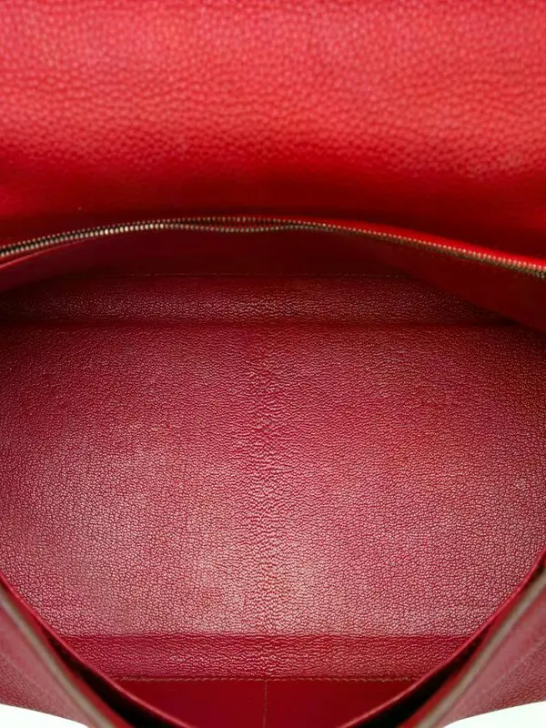 Hermès 2013 Togo Kelly Ii Retourne 28 Satchel - Red