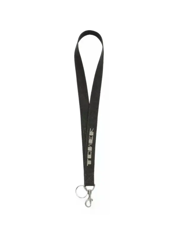 Rick Owens Tower Canvas Lanyard - Black