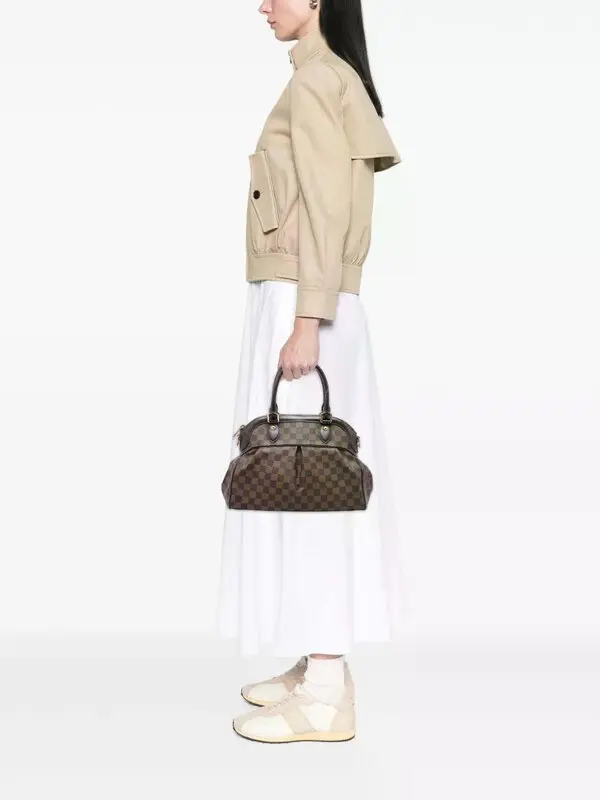 LOUIS VUITTON 2011 Damier Ebene Trevi Pm Satchel - Brown