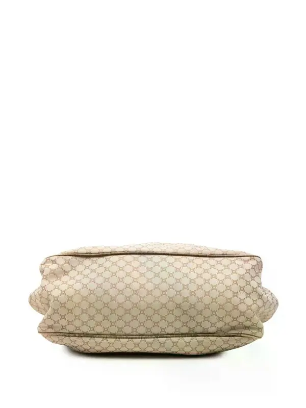 Celine 2008 Macadam Canvas Tassel Frame Satchel