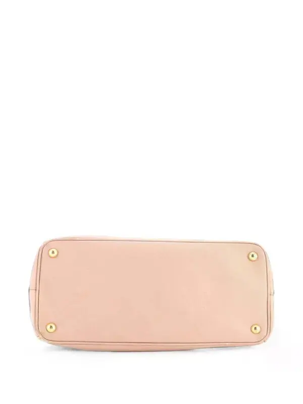 Prada Double Zip Lux Saffiano Leather Medium Tote Bag
