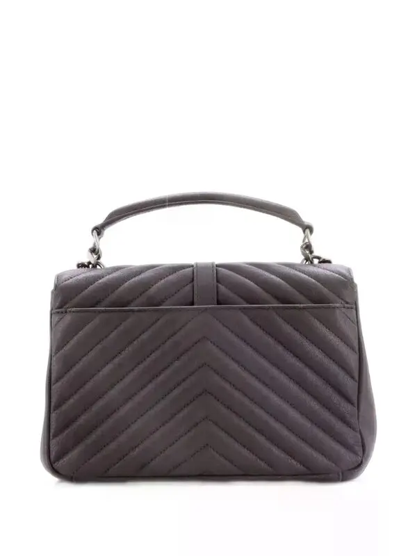 Saint Laurent Classic Monogram College Bag Matelasse Chevron Leather Medium Crossbody Bag