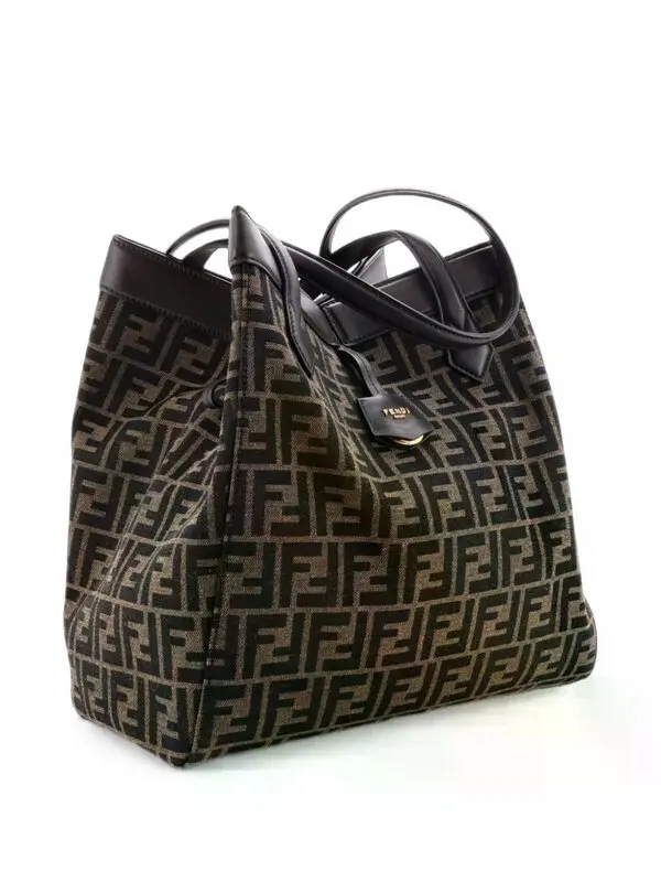 Fendi Origami Zucca Canvas Large Tote Bag