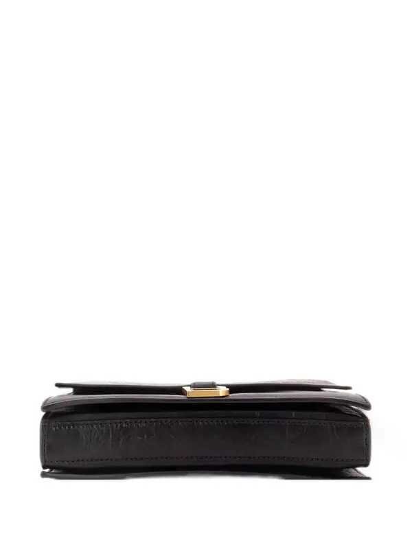 Balenciaga Crush Chain Flap Bag Leather Xs Shoulder Bag - Black