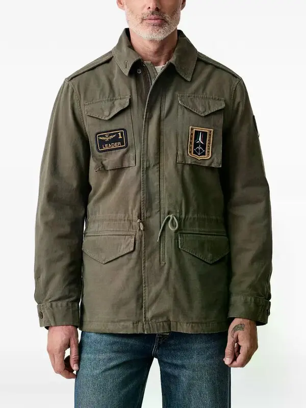 AERONAUTICA MILITARE Logo-patch Military Jacket